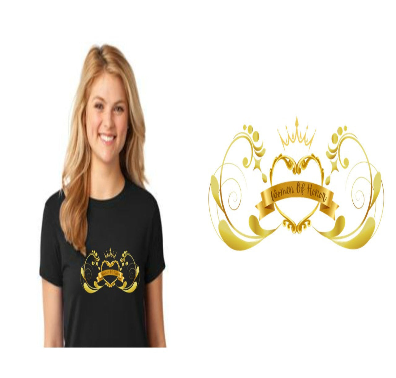 Classic T-Shirt with WoH Logo – Women of Honor Inc. Inspirational Store